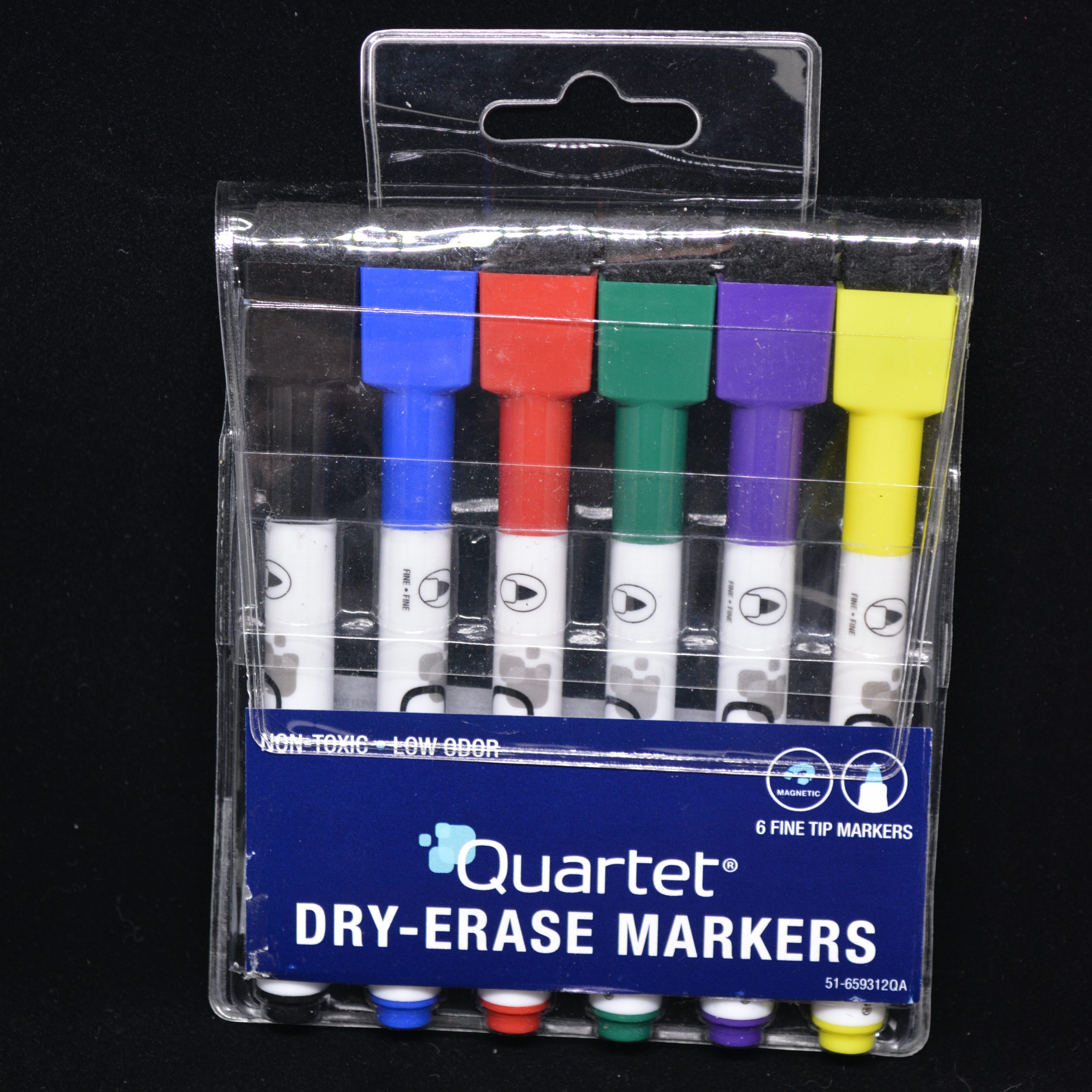 Dry-Erase Markers (Package of 6 assorted colors) – Erasable Games